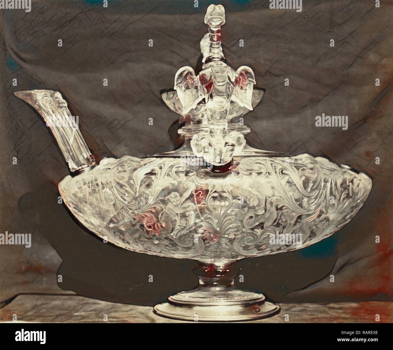 Crystal bowl with spout, from the Louvre, Charles Thurston Thompson, c ...