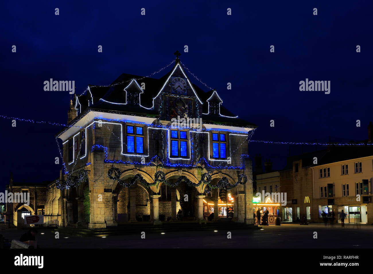 Peterborough city centre night hi-res stock photography and images - Alamy