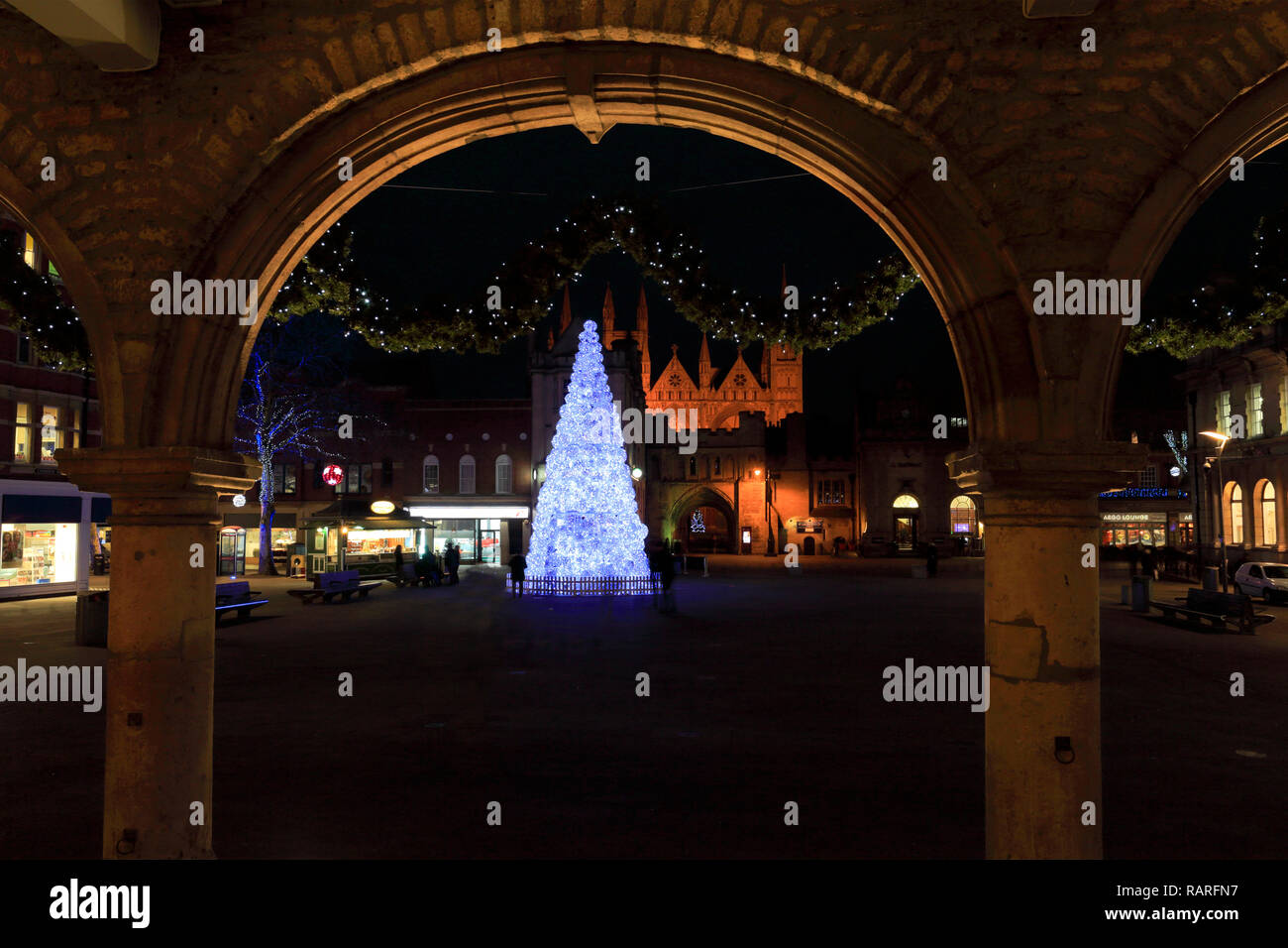 Peterborough city centre night hi-res stock photography and images - Alamy