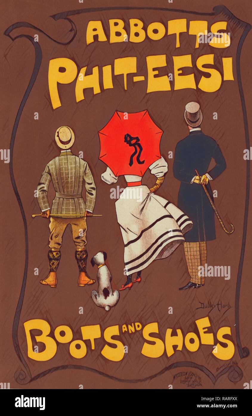 English poster for a boot and shoe factory Abbots Phit-Eesi. Hardy ...