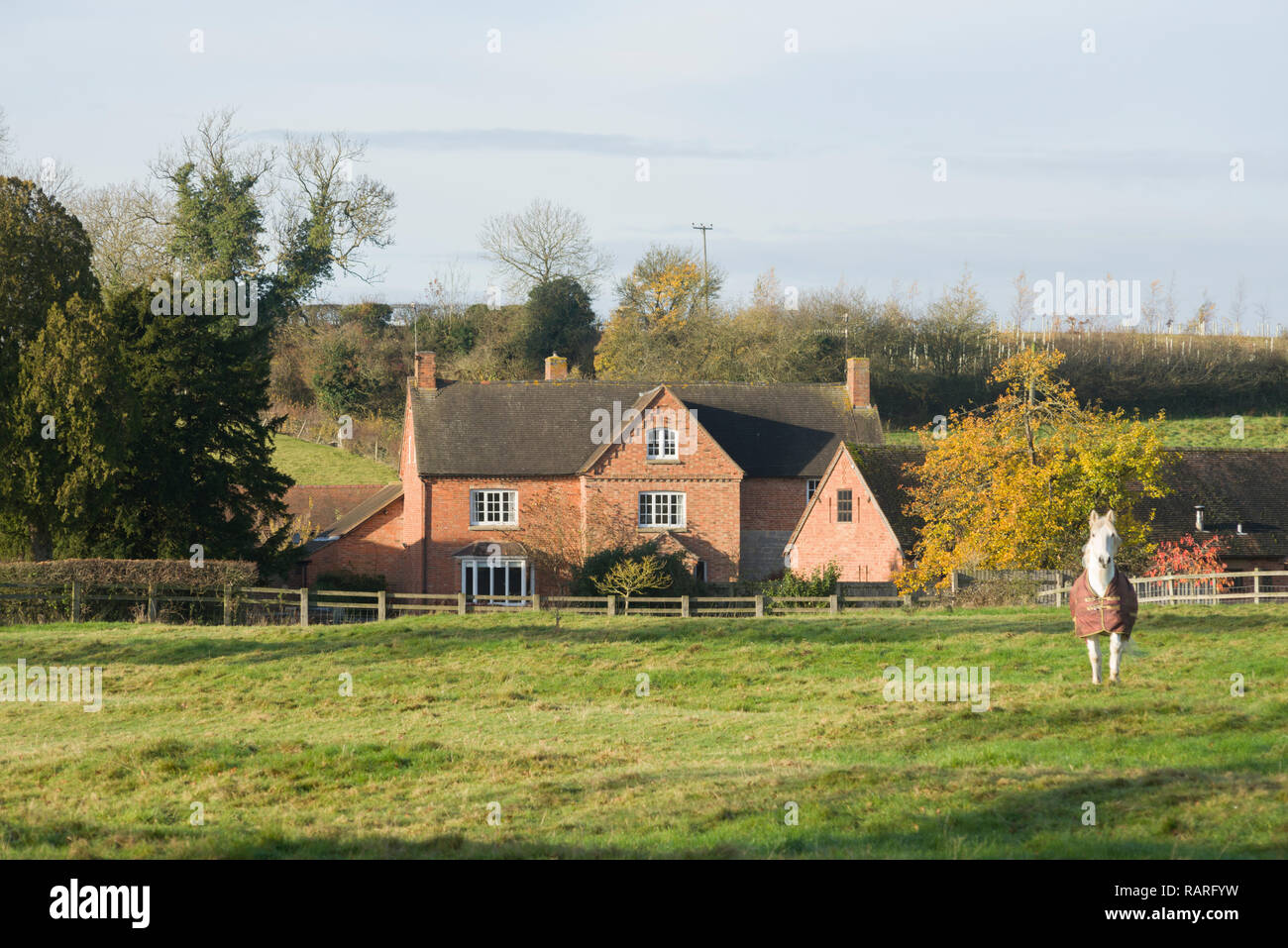 A detached rural farmhouse with paddock in Shelfield, near Alcester ...