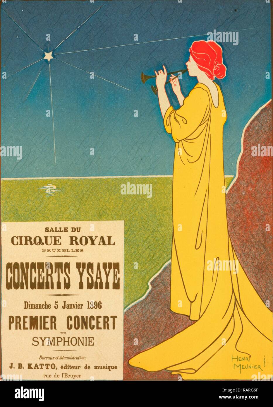 Belgium poster for Concerts Ysaye Brussel, Ysaye concerts, Salle du ...