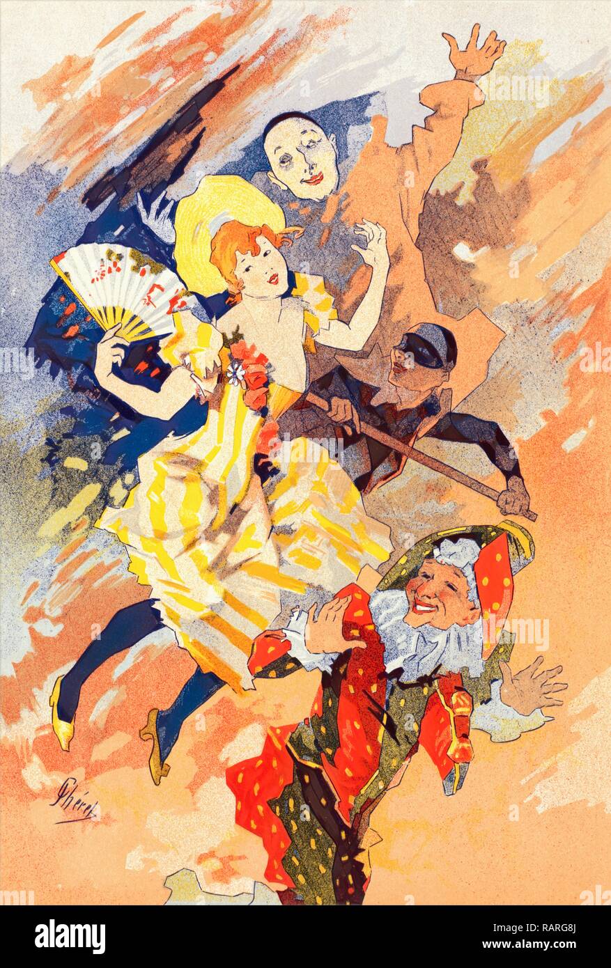 Poster for La Pantomime. Chéret, Jules (1836-1932), French painter and ...