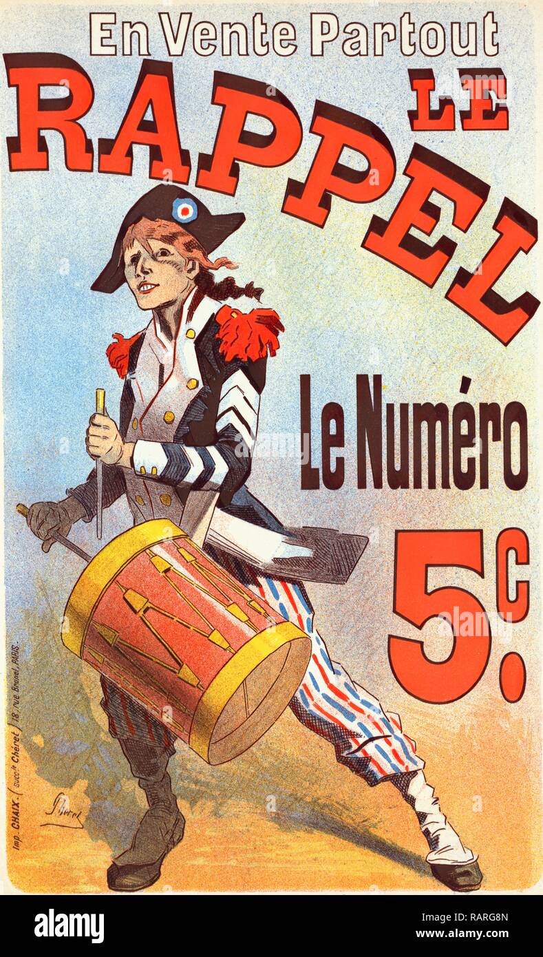 Poster for le journal Le Rappel. Chéret, Jules, 1836-1932, French ...