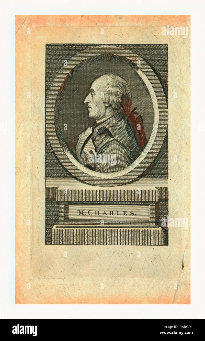 M. Charles, Head-and-shoulders profile portrait of French balloonist J ...