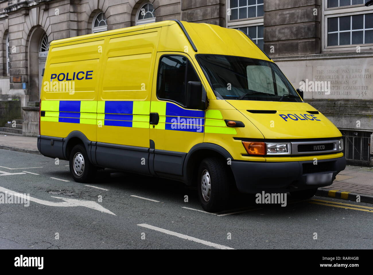 Yellow police vans hi-res stock photography and images - Alamy