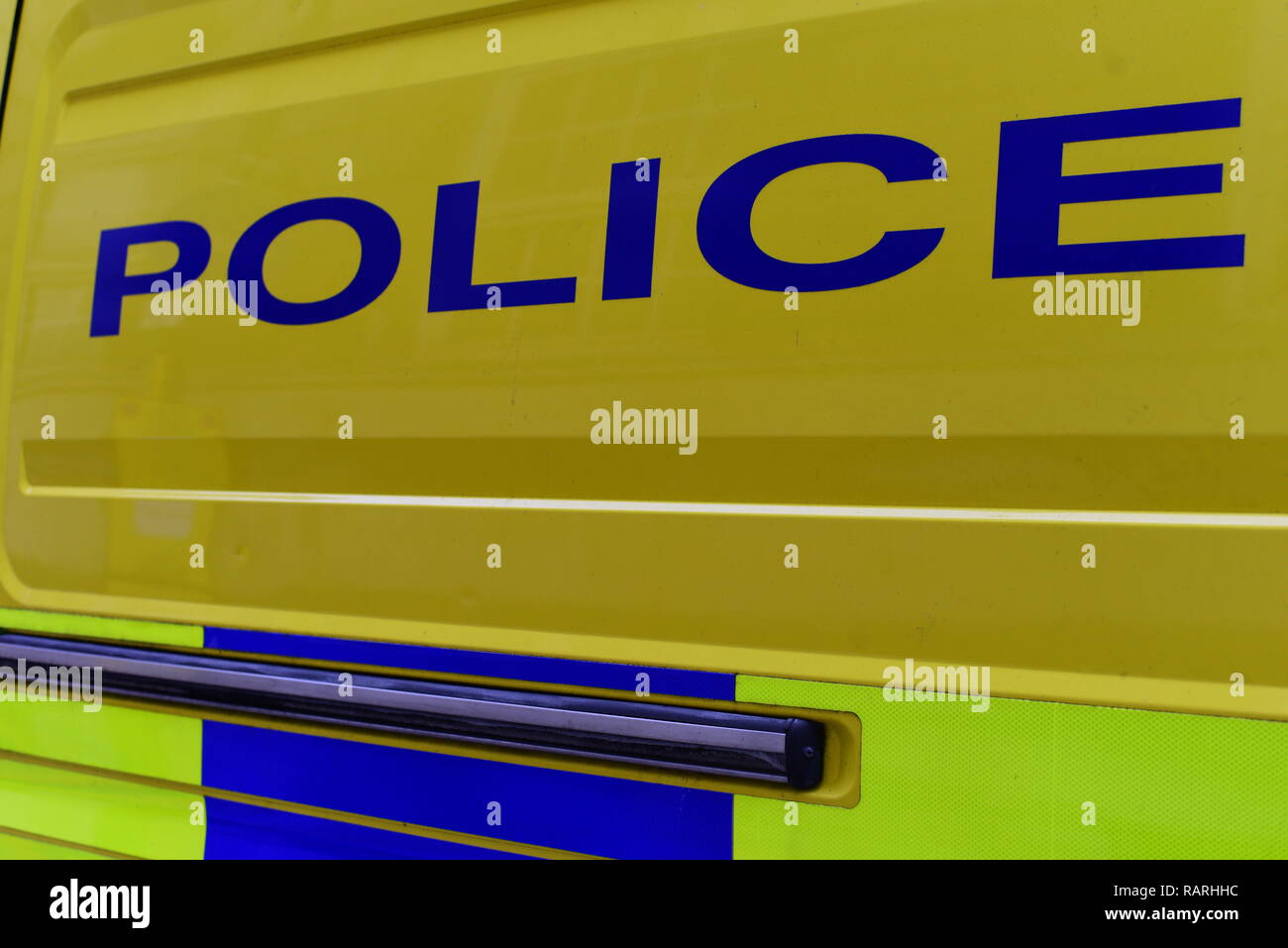 Yellow police vans hi-res stock photography and images - Alamy