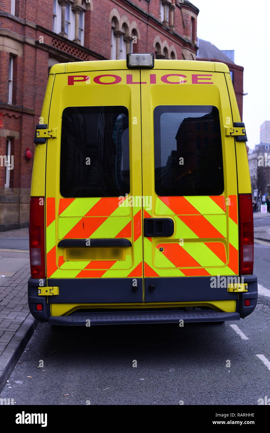 Yellow police vans hi-res stock photography and images - Alamy