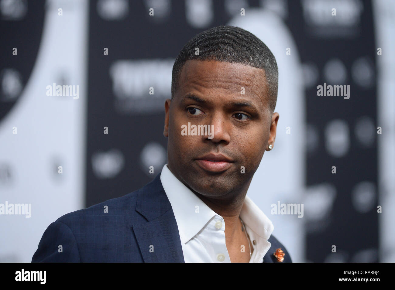 ‘Extra’ host A.J. Calloway attends the 2018 Turner Upfront at One Penn ...