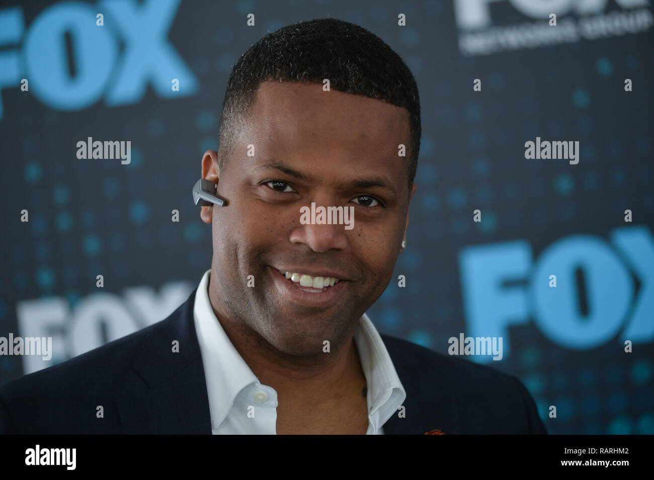 ‘Extra’ host A.J. Calloway attends the FOX Upfront on May 15, 2017 in ...