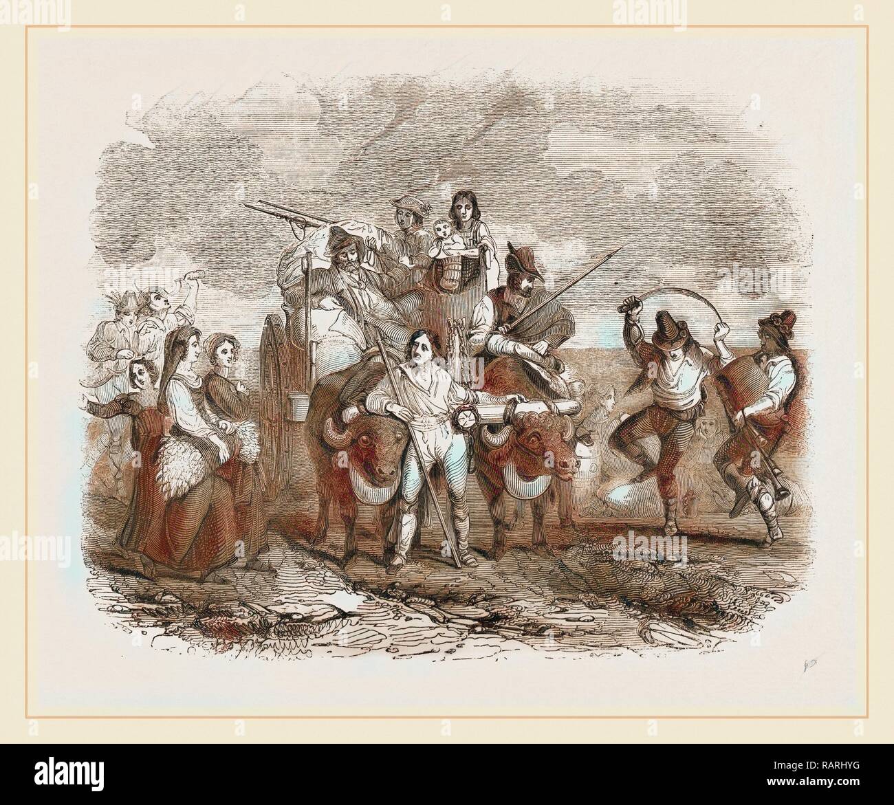 Gleaners of the Pontine Marshes Italy. Reimagined by Gibon. Classic art ...