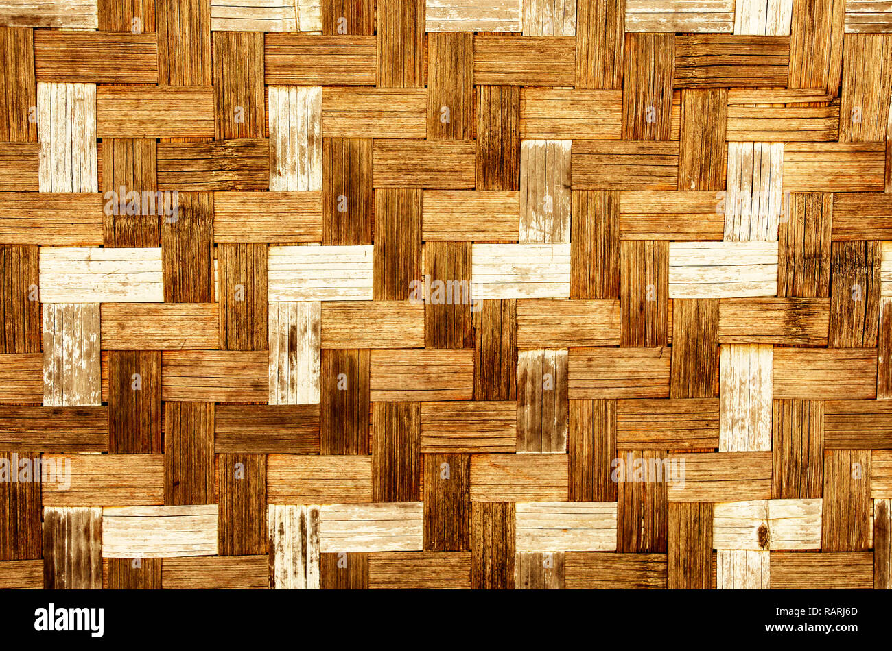 Texture of the old wicker mat of bamboo Stock Photo - Alamy
