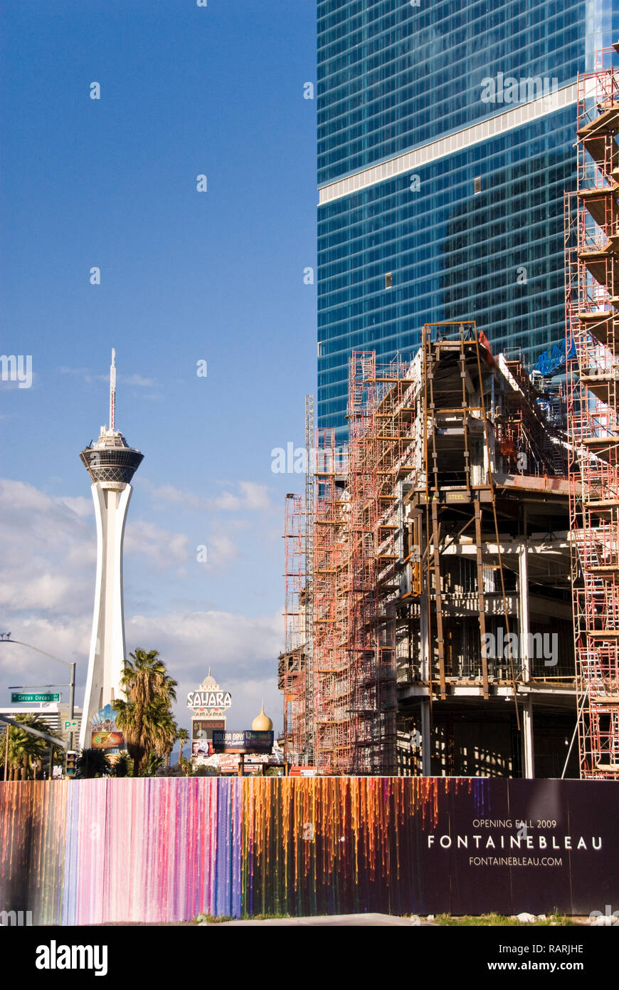 The 1,149 ft. Stratosphere Tower, tallest freestanding observation ...