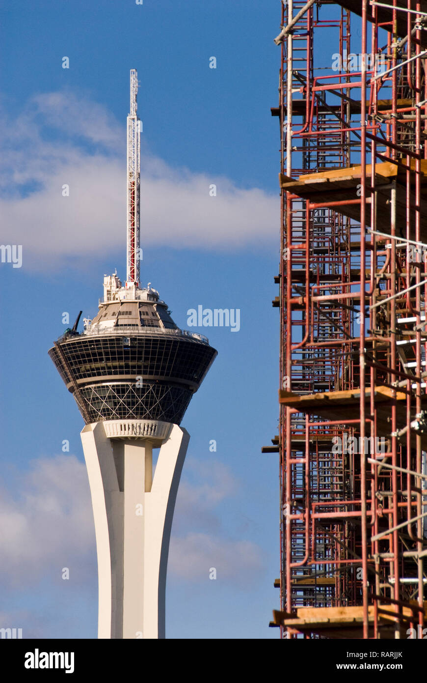 The 1,149 ft. Stratosphere Tower, tallest freestanding observation ...