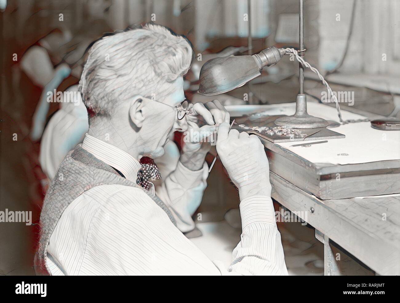 Lancaster, Pennsylvania - Hamilton Watch. Operation - inspecting plate ...