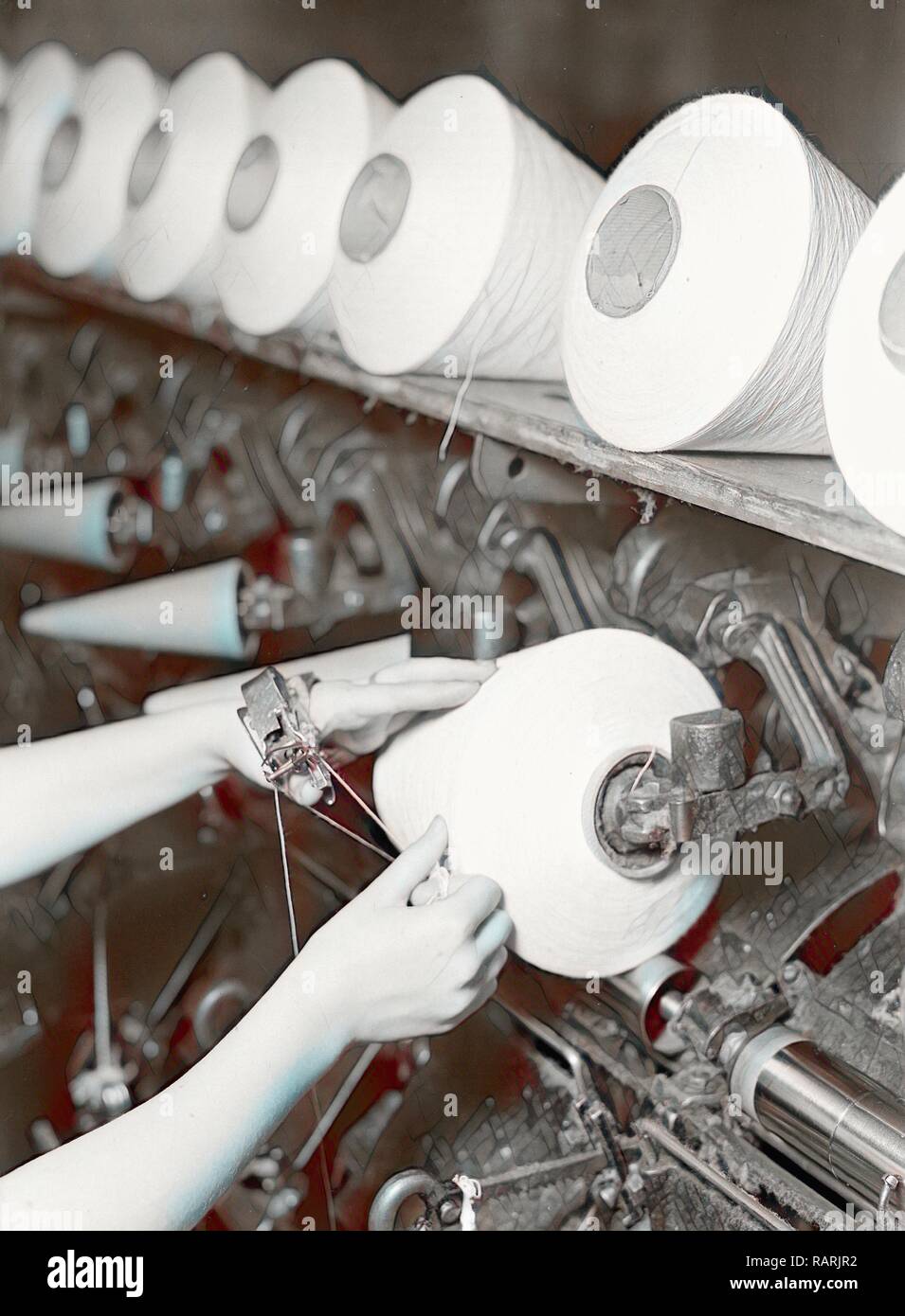 High Point, North Carolina - Textiles. Pickett Yarn Mill. Winder ...