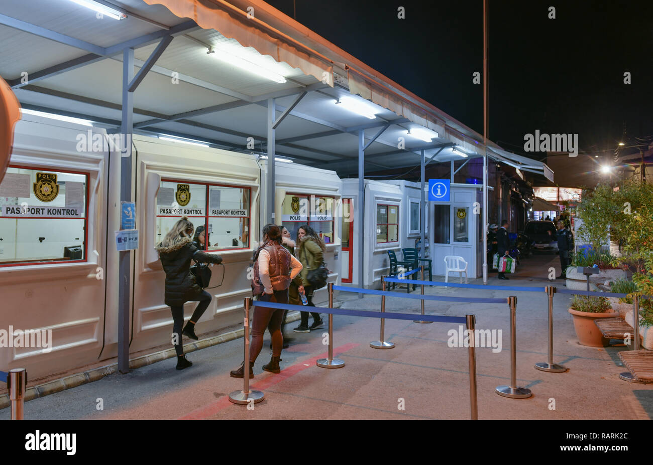 Border crossing, Ledra street, Nicosia, Turkish republic of north ...