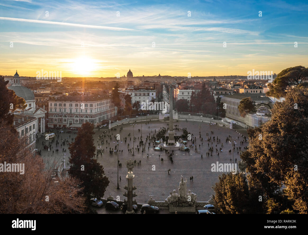 Rome borghese square hi-res stock photography and images - Alamy
