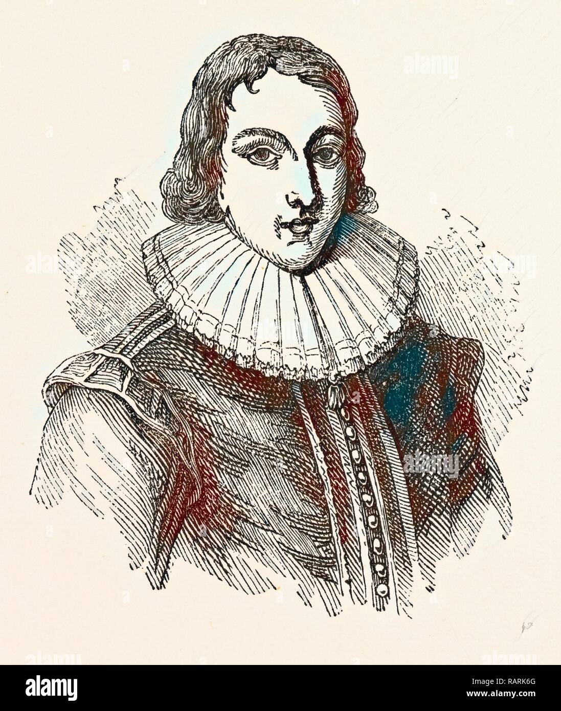Milton age 19, London, England, engraving 19th century, Britain, UK ...