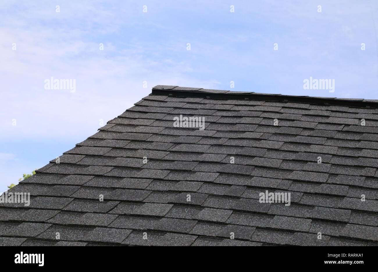 Shingles on a Building Roof Stock Photo - Alamy