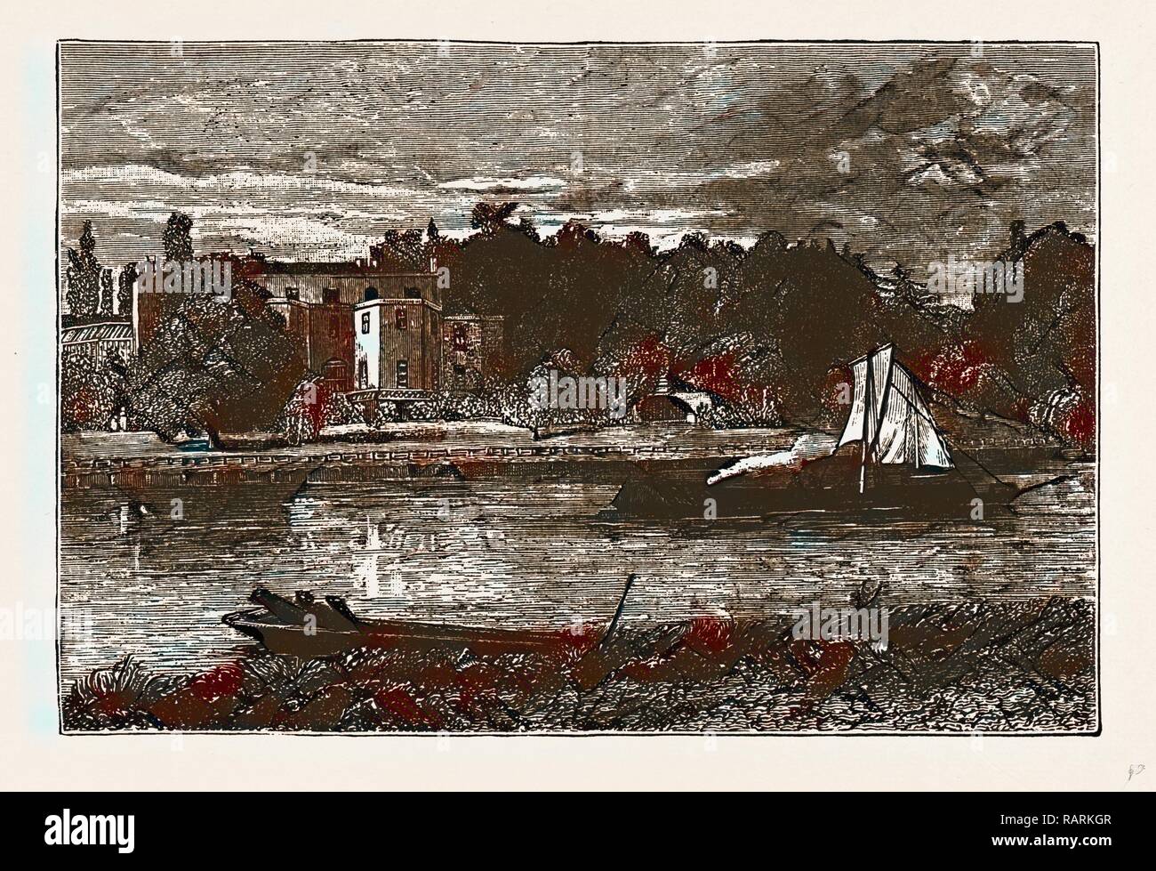 LADY HOWE'S VILLA AND POPE'S GROTTO, from a Drawing by G. Banet, 1882 ...