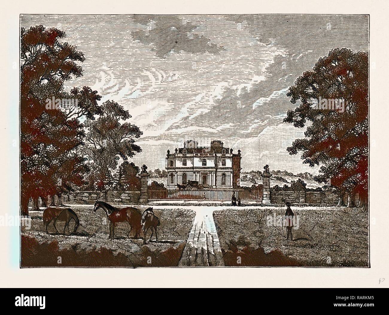 CANONS, UK, engraving 1881 - 1884. Reimagined by Gibon. Classic art ...