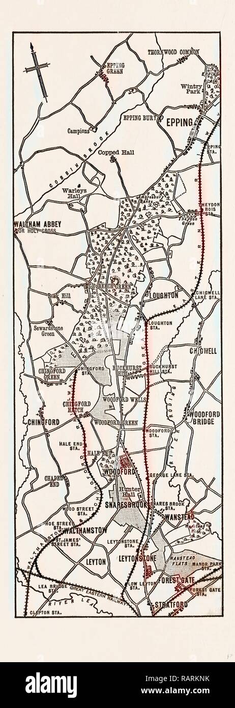 Epping forest map hi-res stock photography and images - Alamy