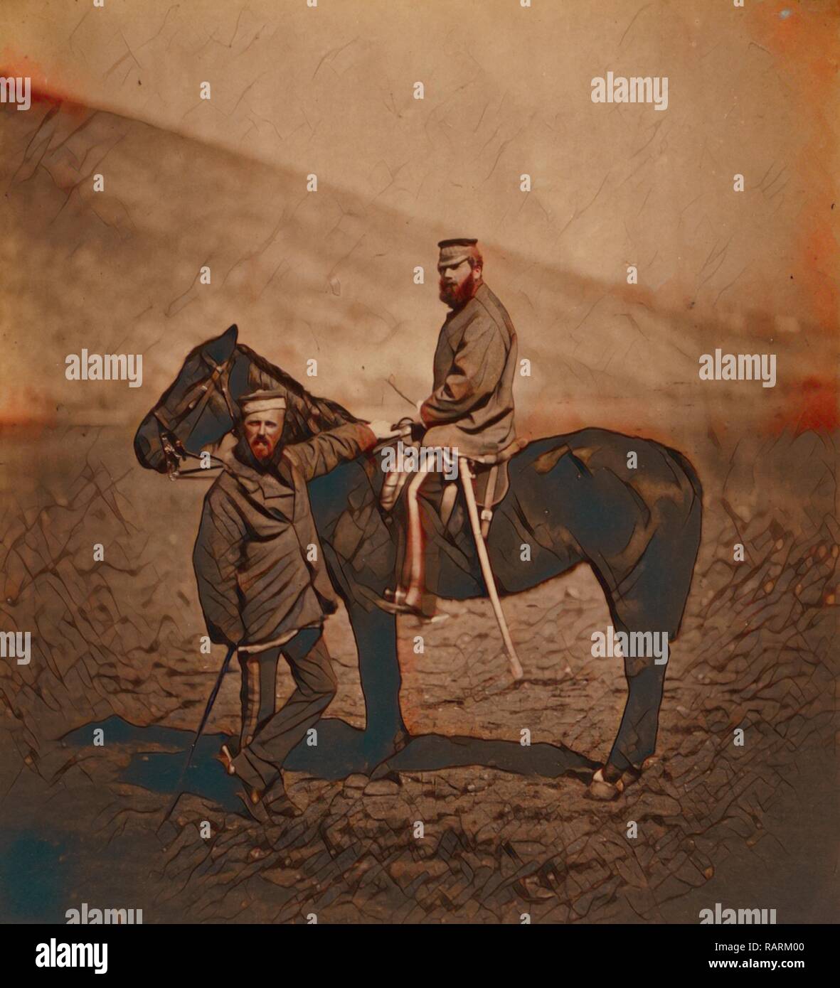 Captain Phillips & Lieutenant Yates, 8th Hussars, Crimean War, 1853 ...