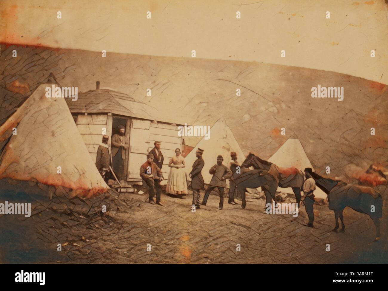 Captain Webb's hut, 4th Dragoon Guards, Crimean War, 1853-1856, Roger ...