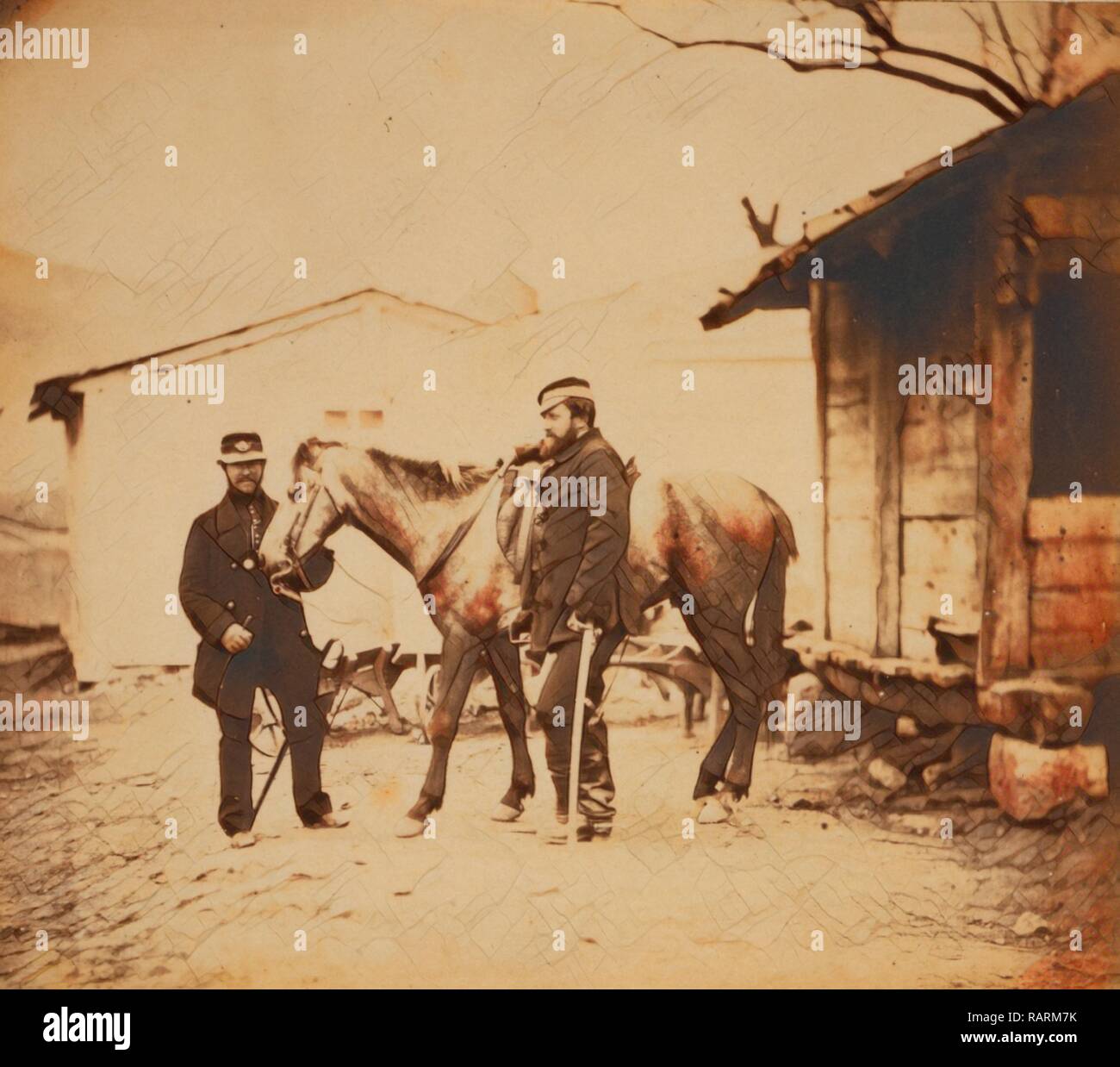 Captain Hume on the staff of Sir John Campbell & his brother, Crimean ...