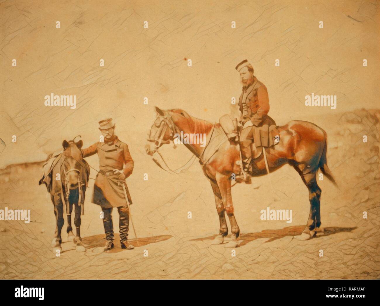 Colonel Adye & Captain Whitmore, Crimean War, 1853-1856, Roger Fenton ...