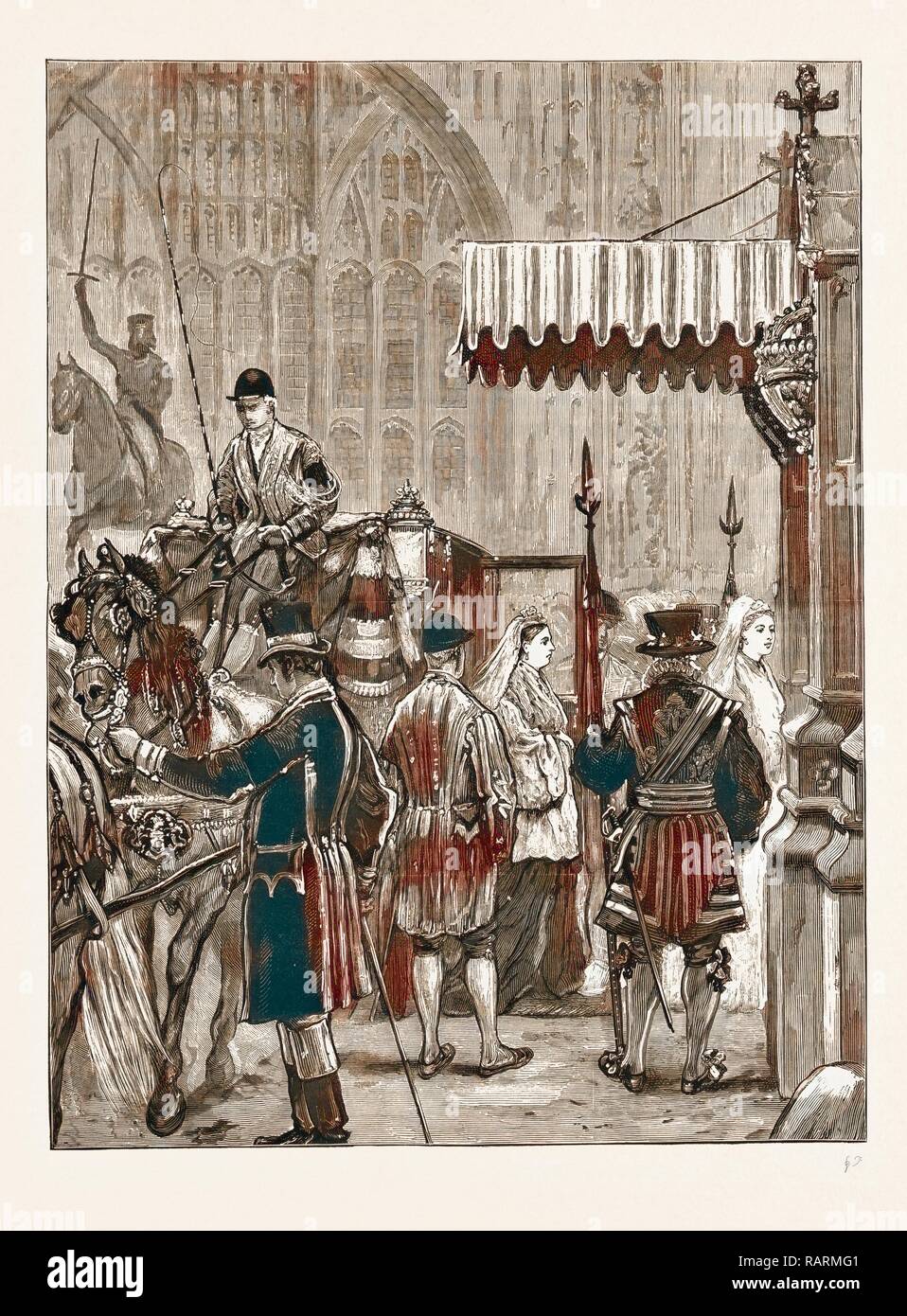 THE OPENING OF PARLIAMENT: ARRIVAL OF HER MAJESTY, LONDON, UK, GREAT ...