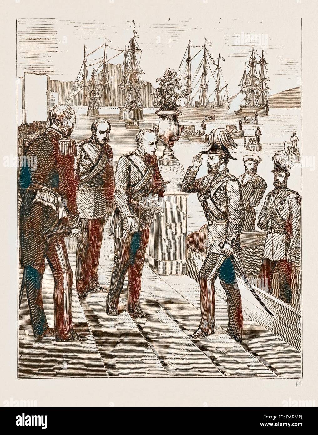 THE PRINCE OF WALES AT MALTA, 1876: RECEPTION OF THE PRINCE BY GENERAL ...