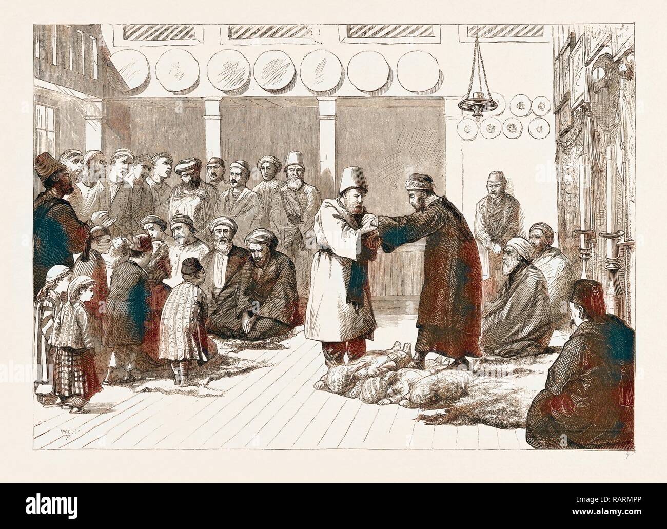 THE EASTERN QUESTION: HOWLING DERVISHES AT SCUTARI, ISTANBUL, TURKEY ...