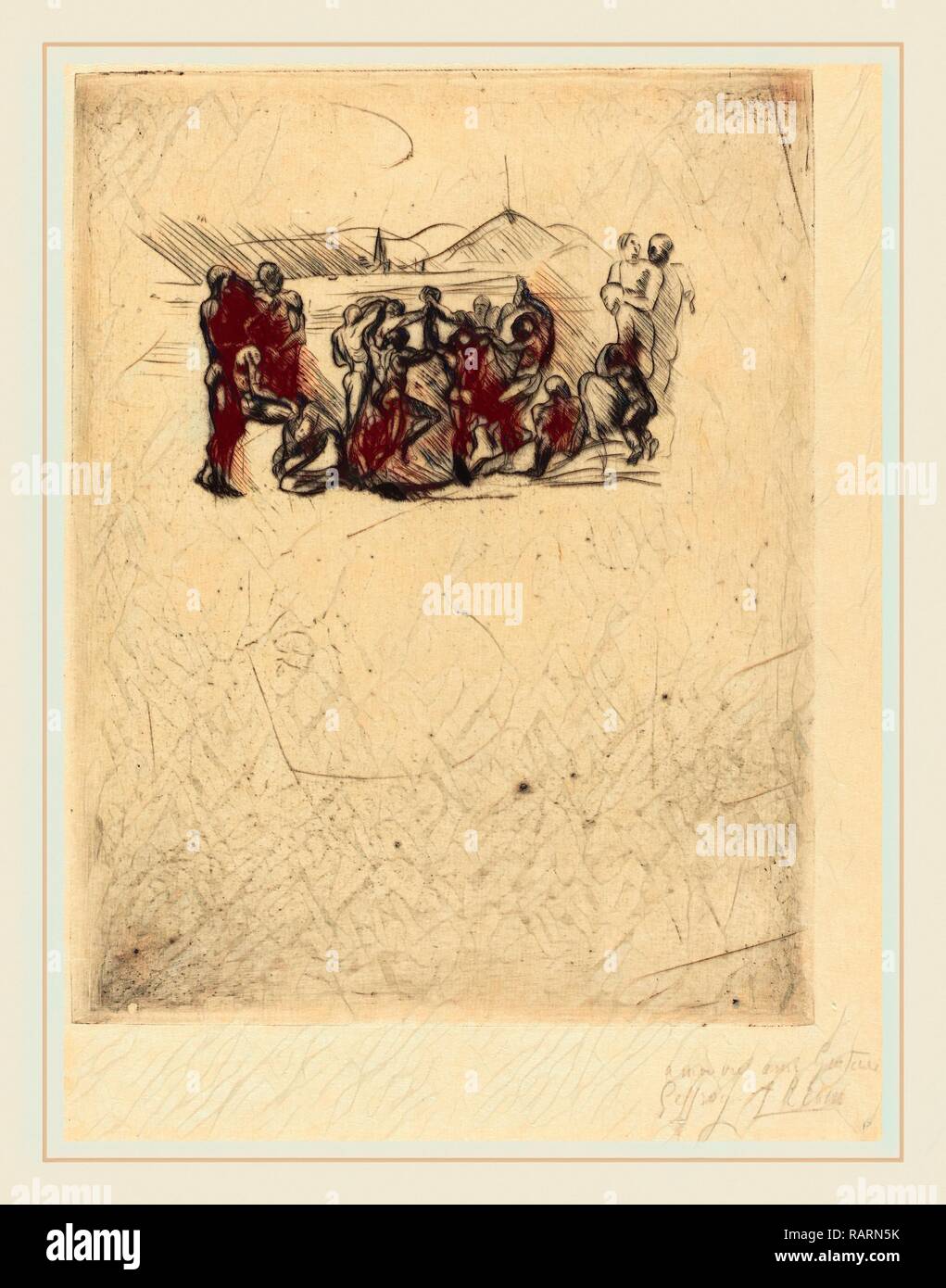 Auguste Rodin (French, 1840-1917), La Ronde, probably 1883, drypoint ...