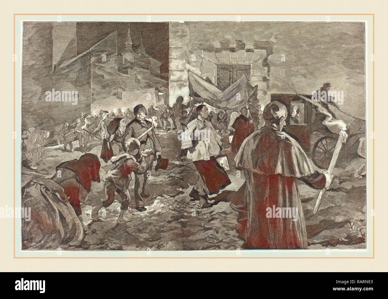 Daniel Vierge (Spanish, 1851-1904), Espagne. La Viatique, 1889, wood ...