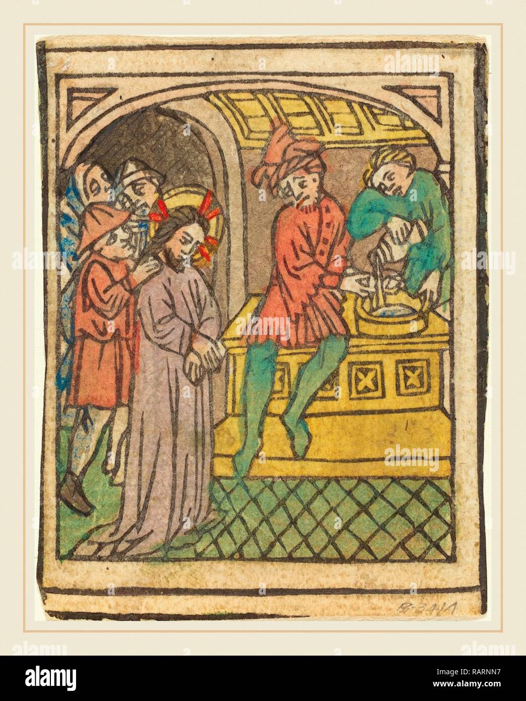 German 15th Century, Pilate Washing His Hands [recto], c. 1440-1450 ...