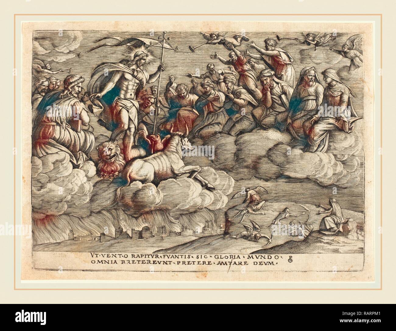 Georg Pencz (German, c. 1500-1550), The Triumph of Eternity, engraving ...