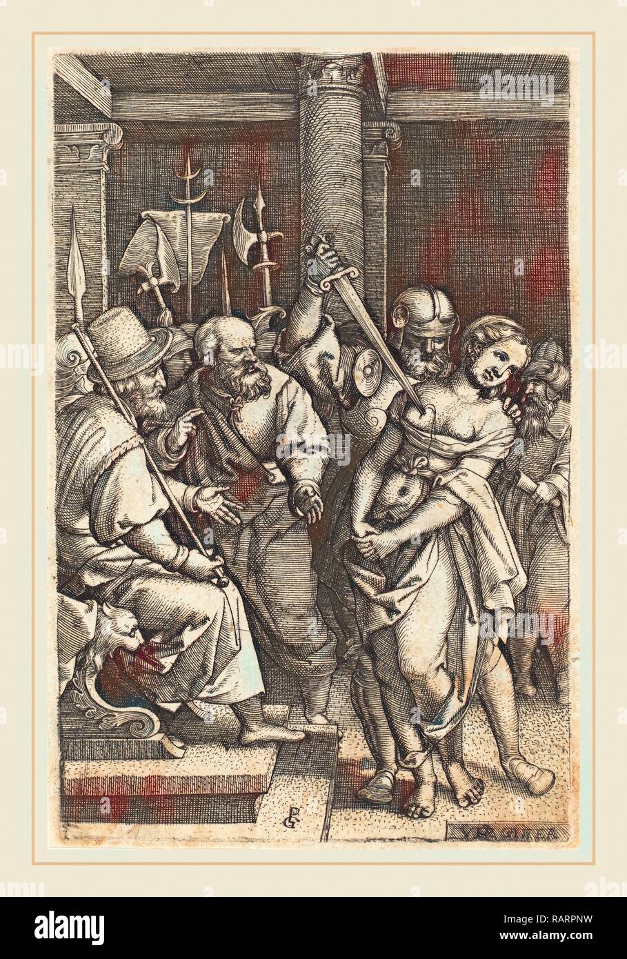 Georg Pencz (German, c. 1500-1550), Virginius Killing His Daughter ...