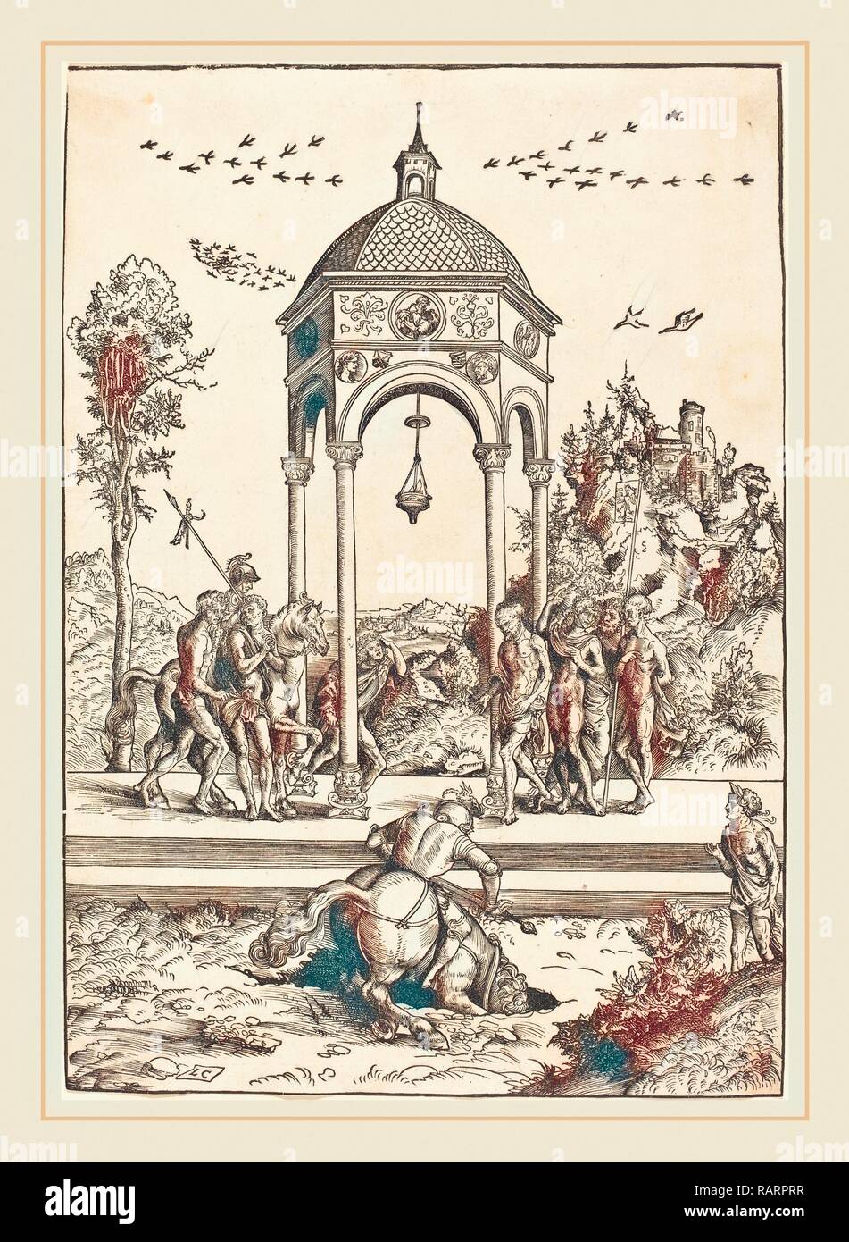 Lucas Cranach the Elder (German, 1472-1553), Marcus Curtius Plunging ...