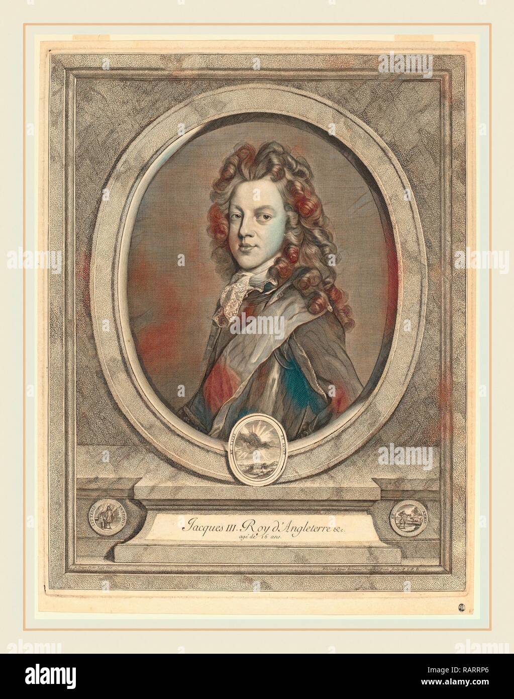 Gerard Edelinck after Francois de Troy (Flemish, 1640-1707), James III ...