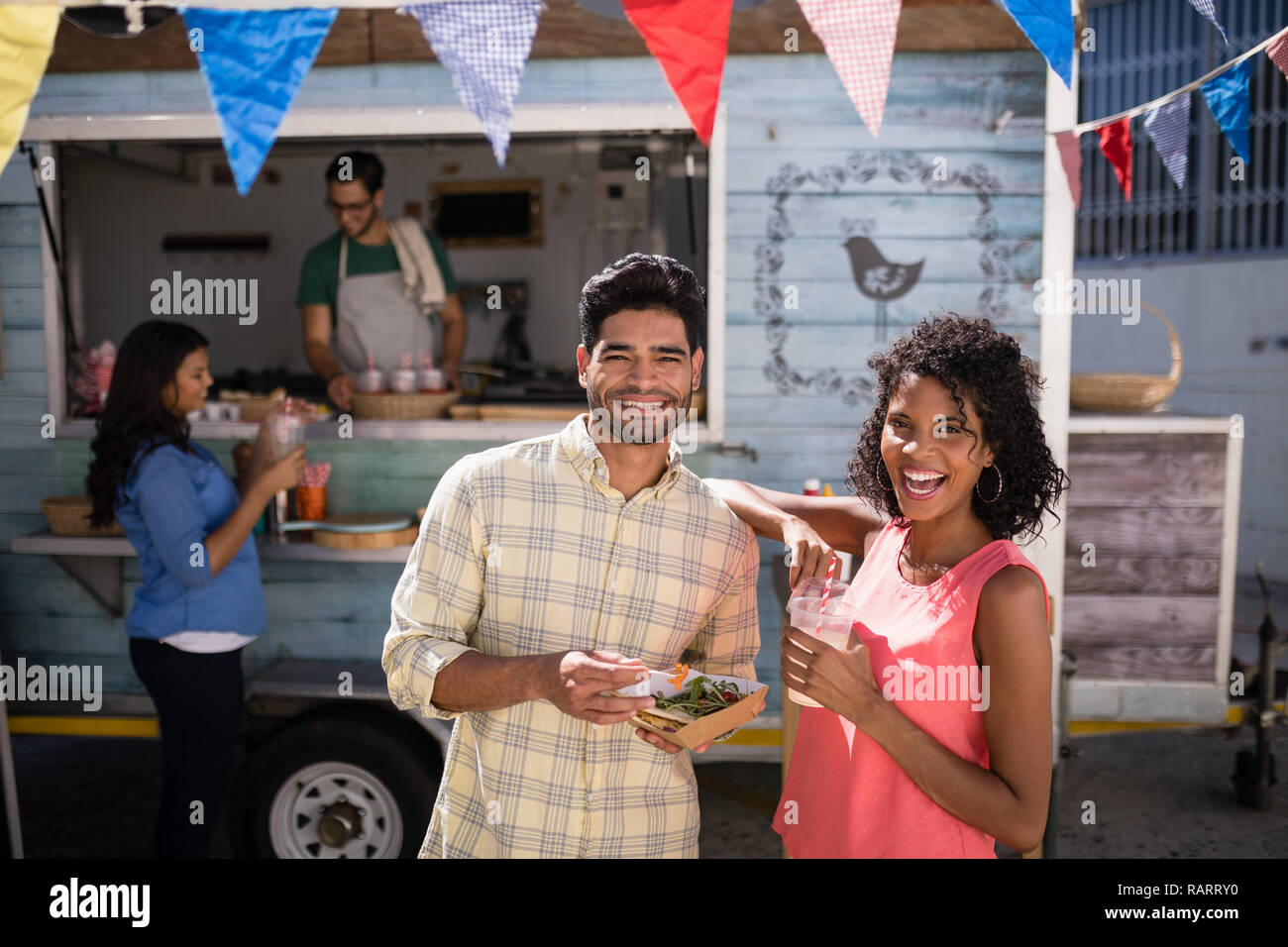 Man eating sandwich standing hi-res stock photography and images - Alamy