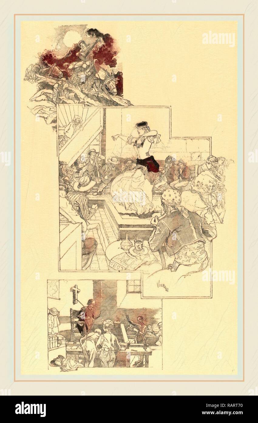 Daniel Vierge, On the Trail of Don Quixote, Spanish, 1851-1904, before ...