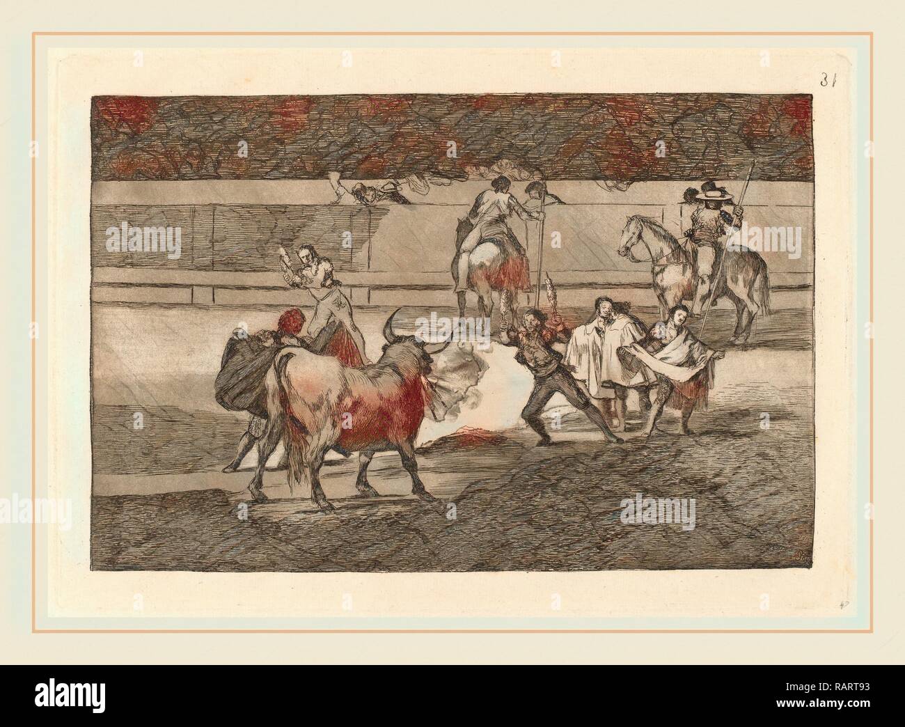 Francisco de Goya, Banderillas de fuego (Banderillas with Firecrackers ...