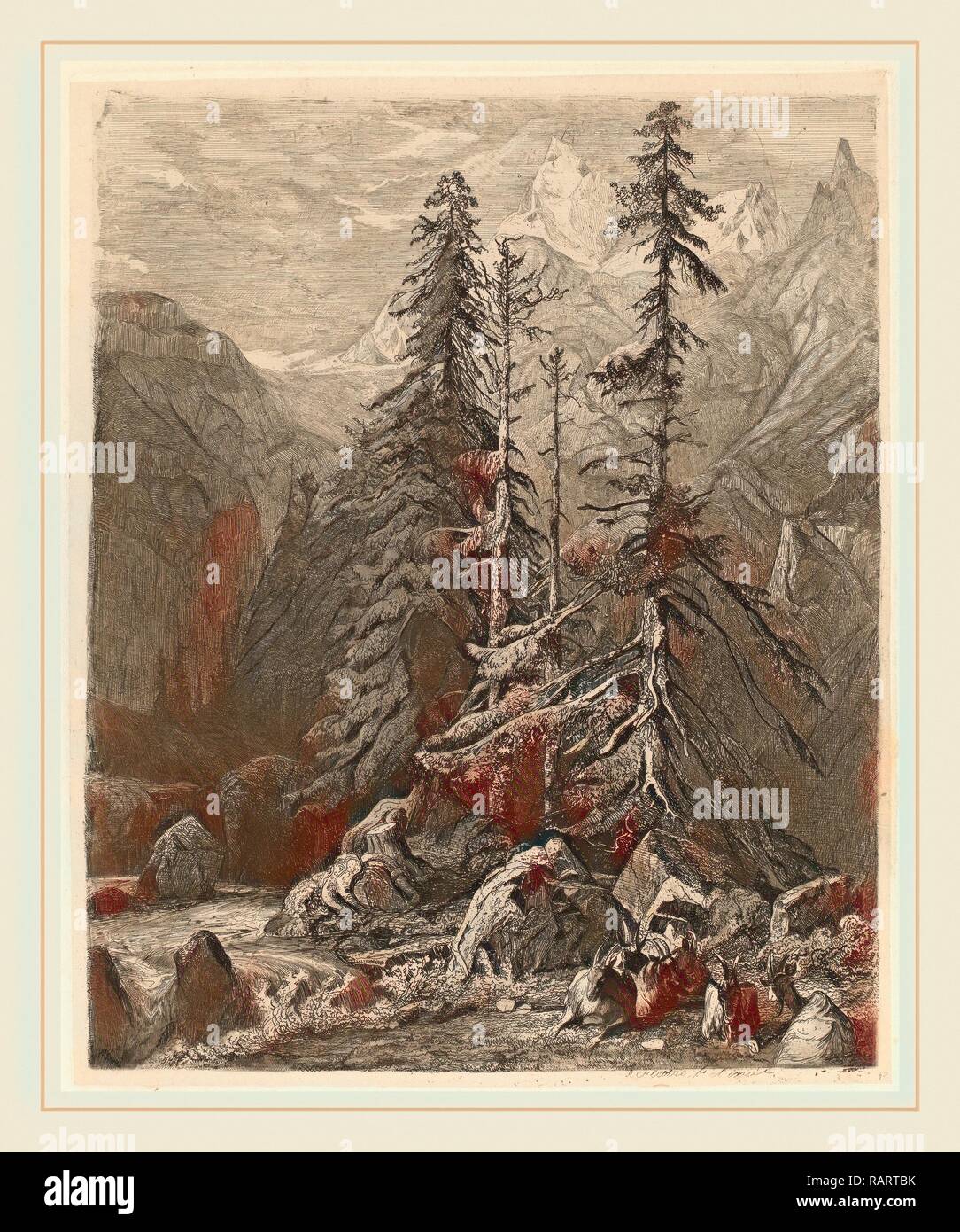 Alexandre Calame, Essais de gravure à l'eau forte par Alexandre Calame ...