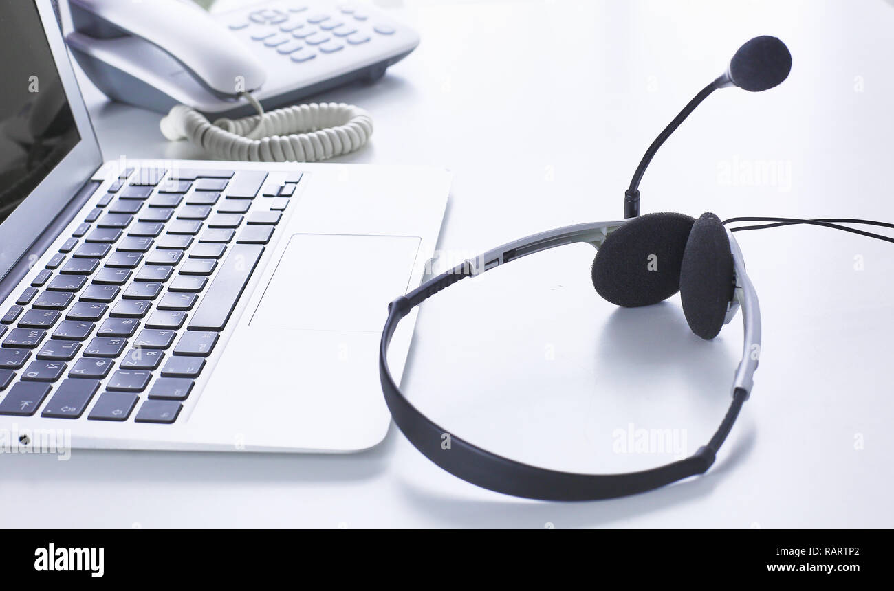 Communication support, call center and customer service help desk Stock ...