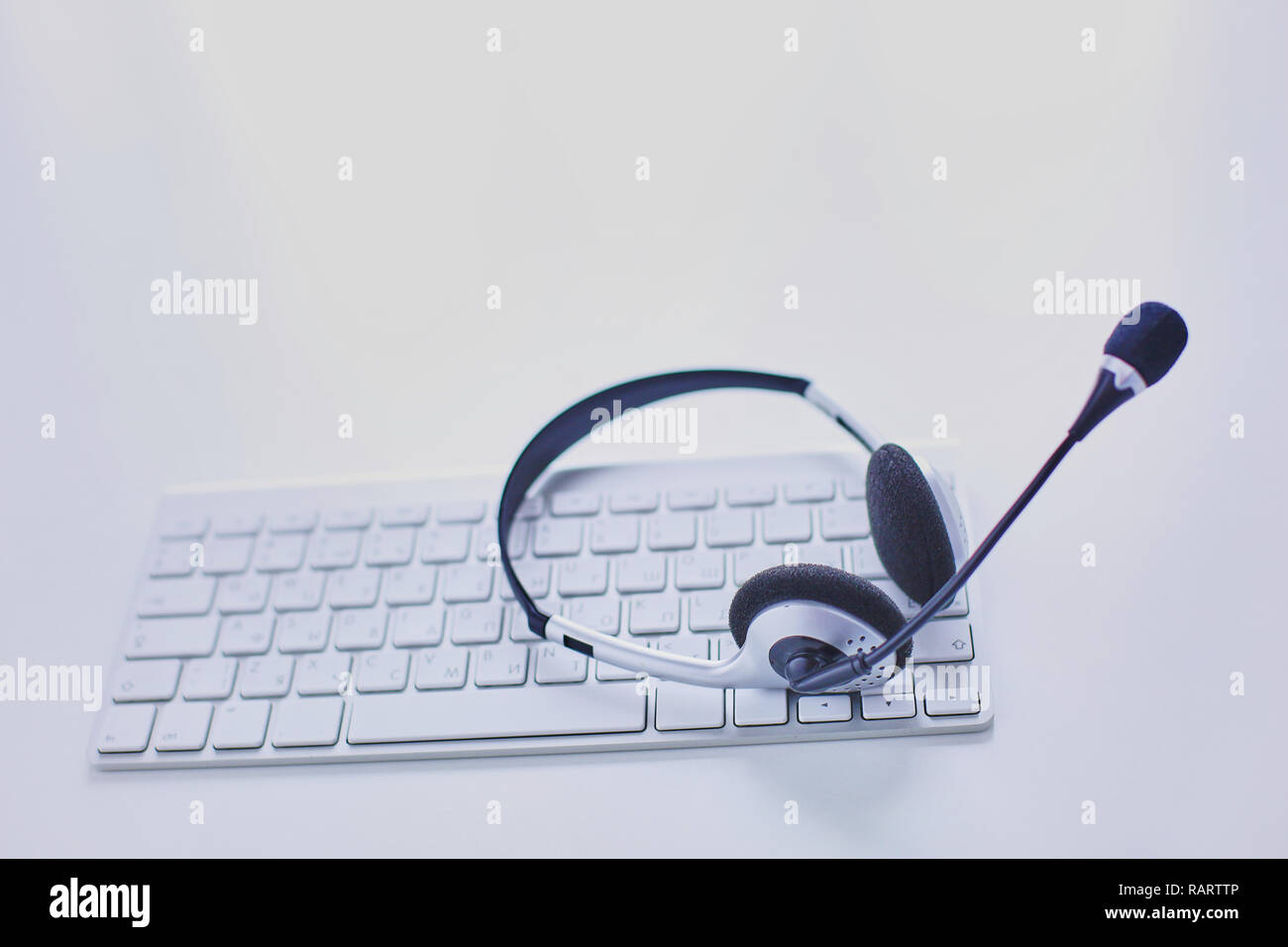 Communication support, call center and customer service help desk Stock ...