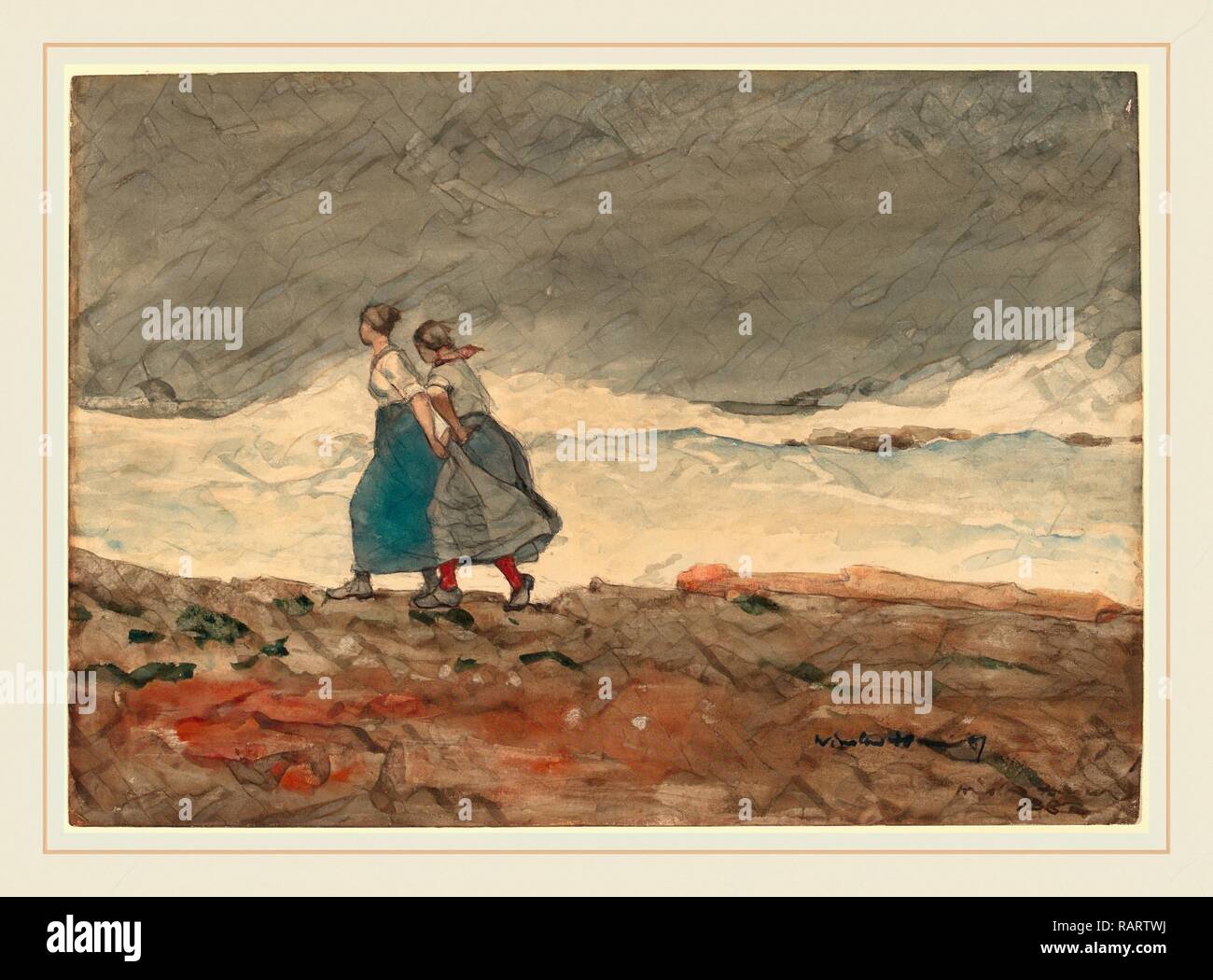 Winslow Homer, Danger, American, 1836-1910, 1883 and 1887, watercolor ...