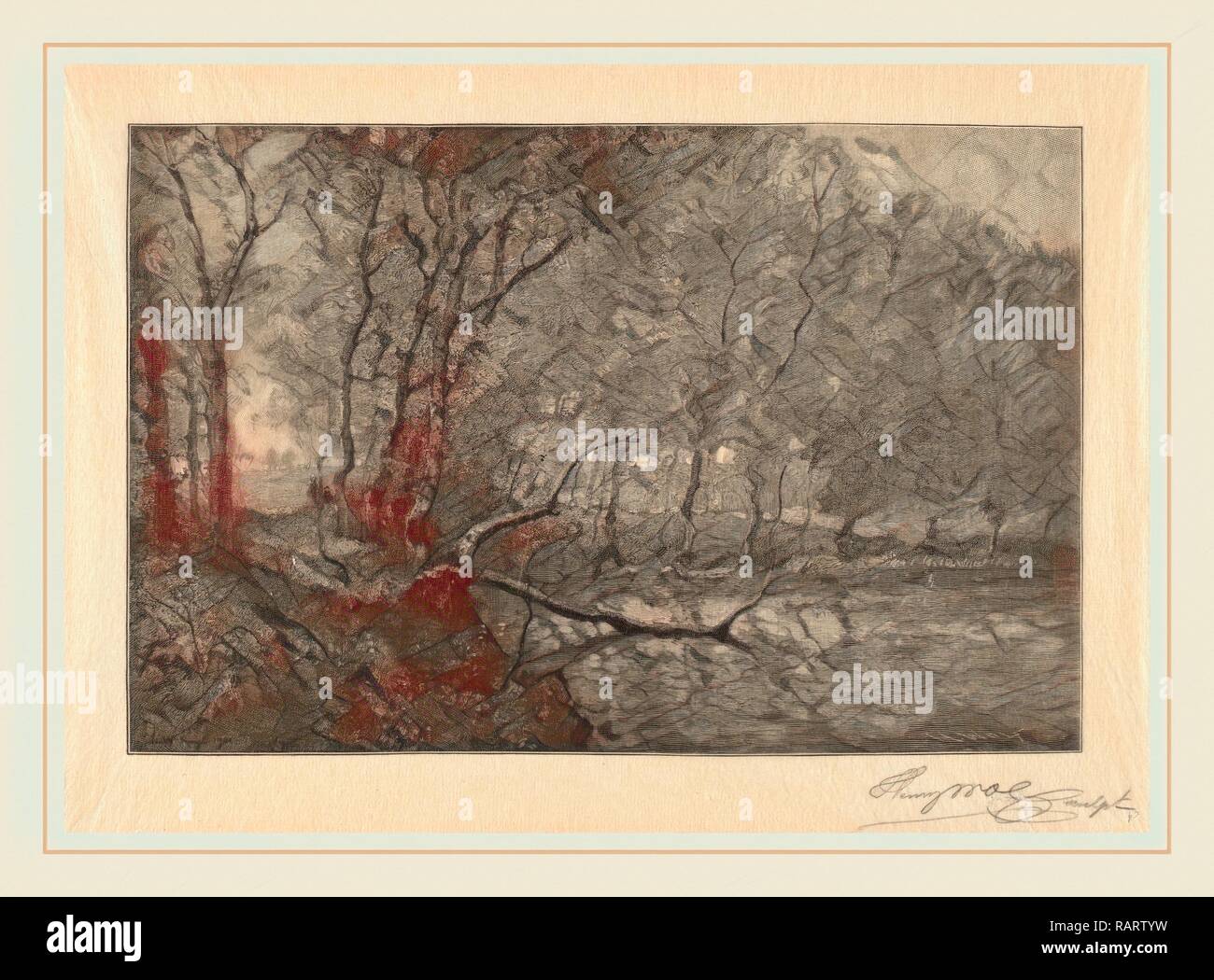 Henry Wolf, The Mill Pond, American, 1852-1916, 1902, wood engraving ...