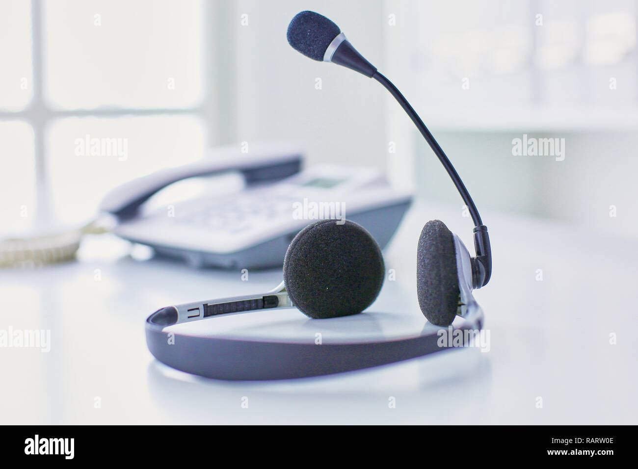 Communication support, call center and customer service help desk Stock ...